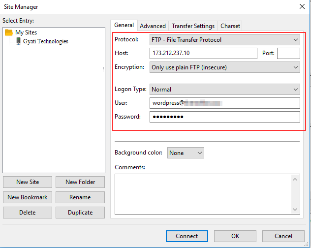How To Connect To FTP Server Using FileZilla Knowledgebase Glosting